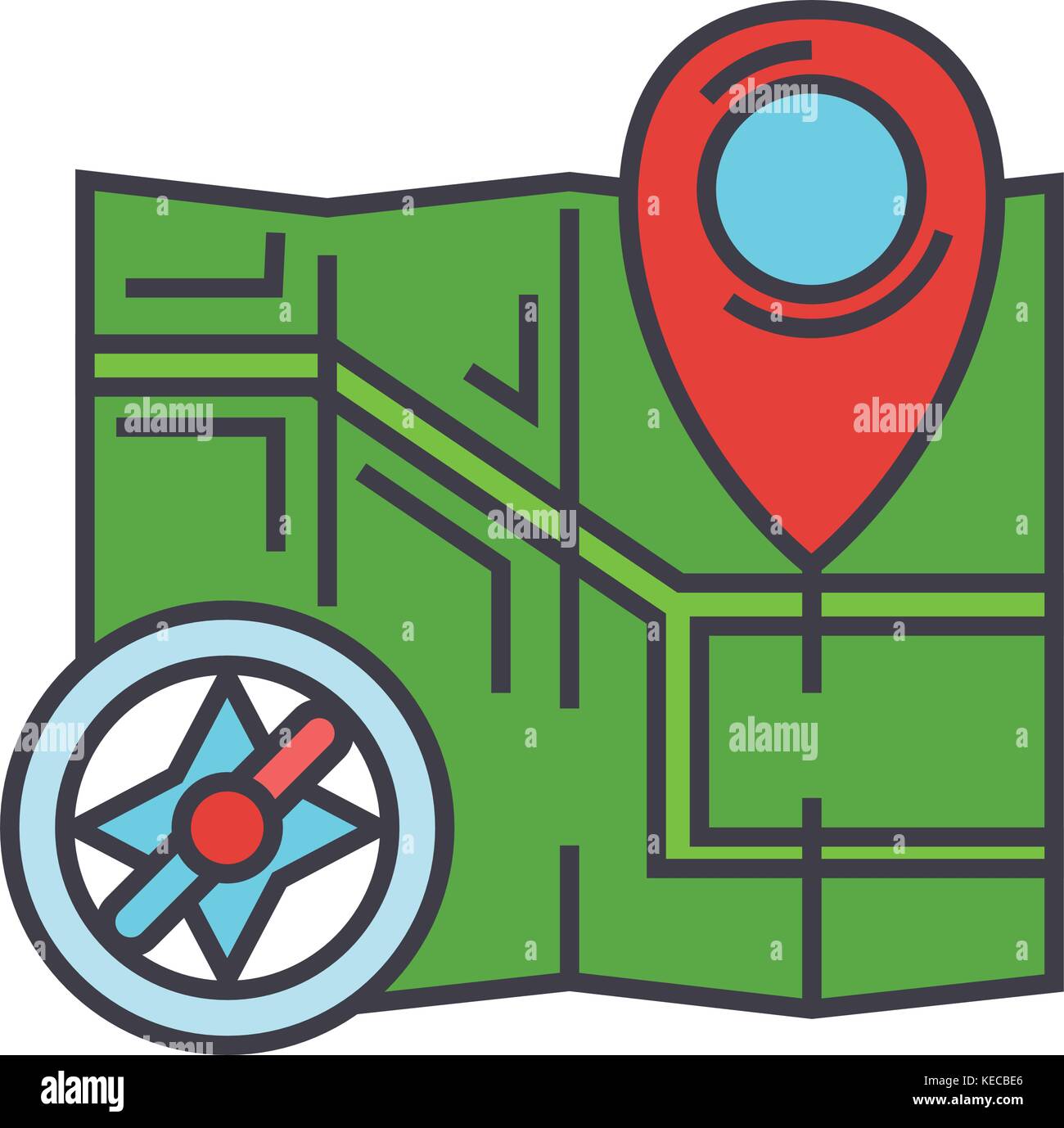 Geographical information system map hi-res stock photography and images ...