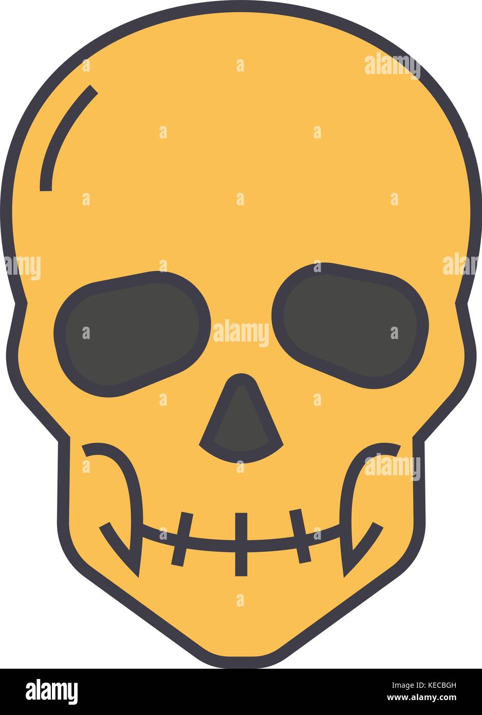 Human skull treasure in Stock Vector Images - Alamy