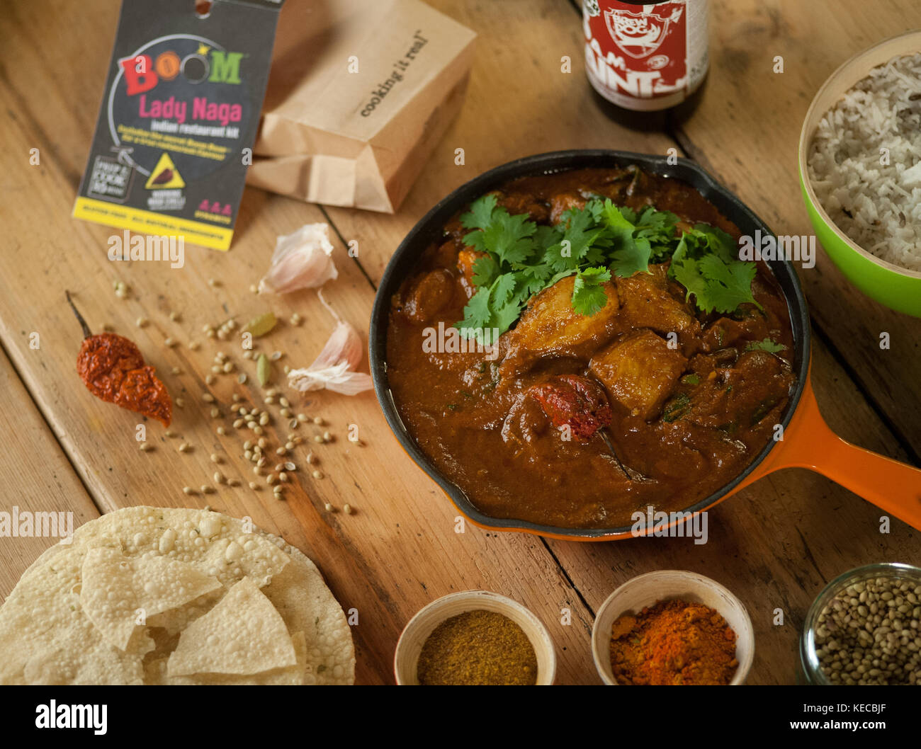 A spicy chicken curry Stock Photo - Alamy