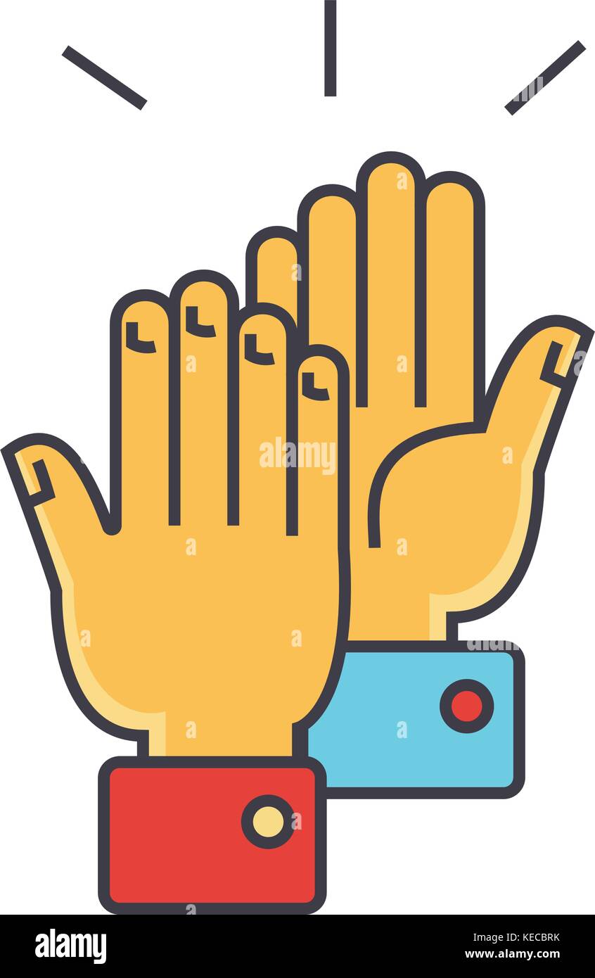Hands clapping concept Stock Vector Image & Art - Alamy