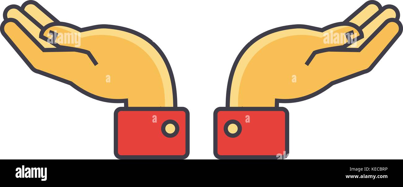 Hands support concept Stock Vector Image & Art - Alamy