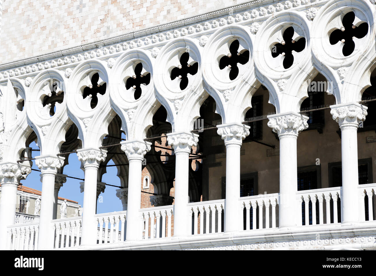San Marco square and rialto bridge, symbol of Venice lagoon, located in ...