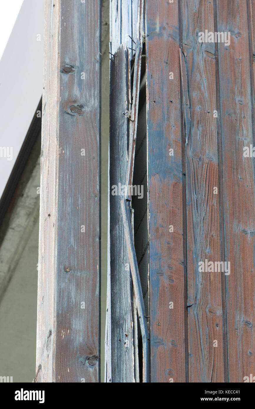 Old wooden wall collapsing - Building in Gemany Stock Photo - Alamy