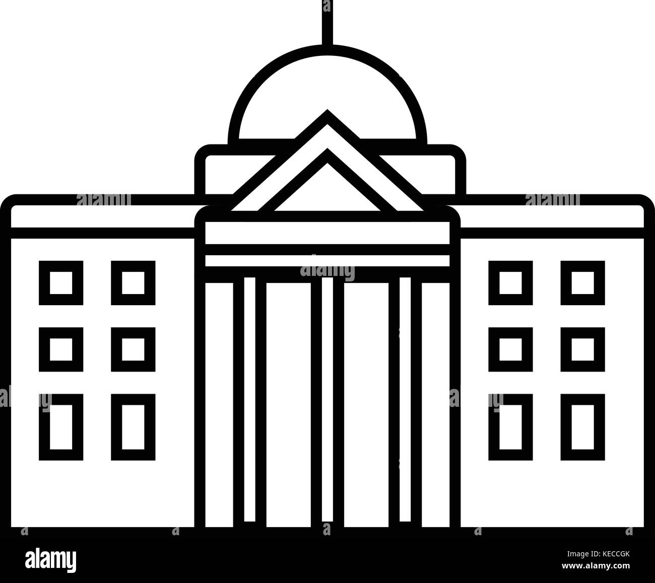 Factory hall exterior Stock Vector Images - Alamy