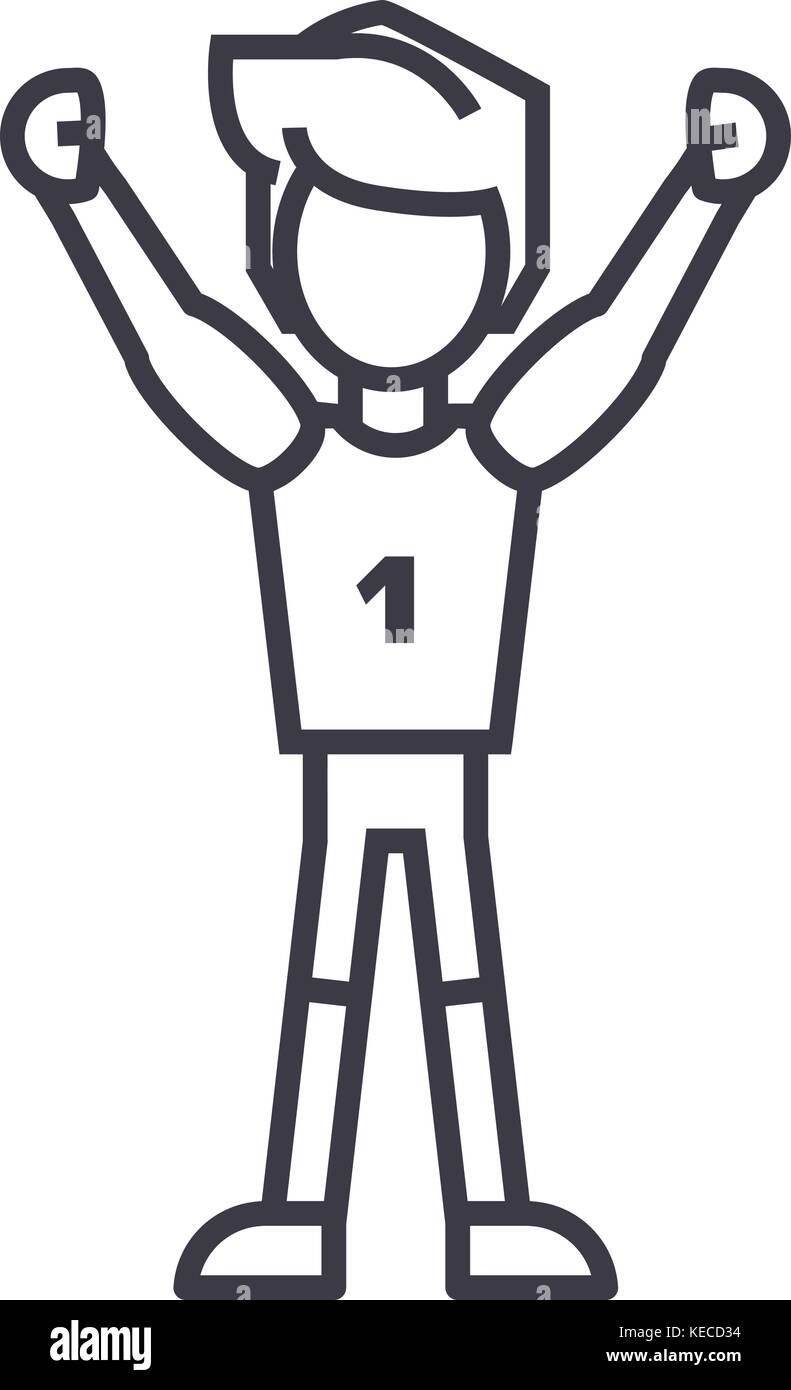 First Person In Line Clipart Black