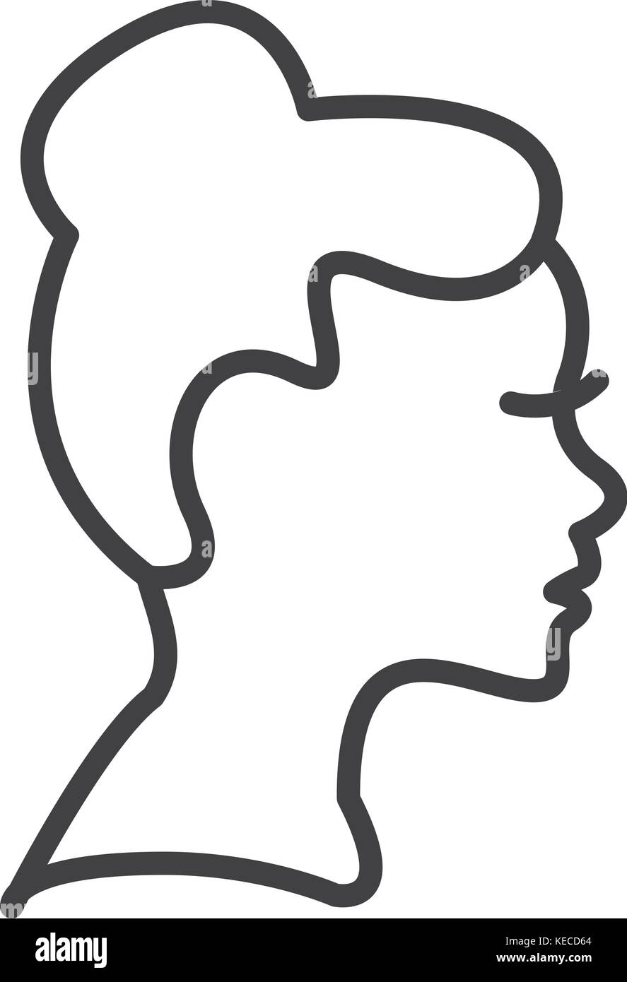Female Profile Vector