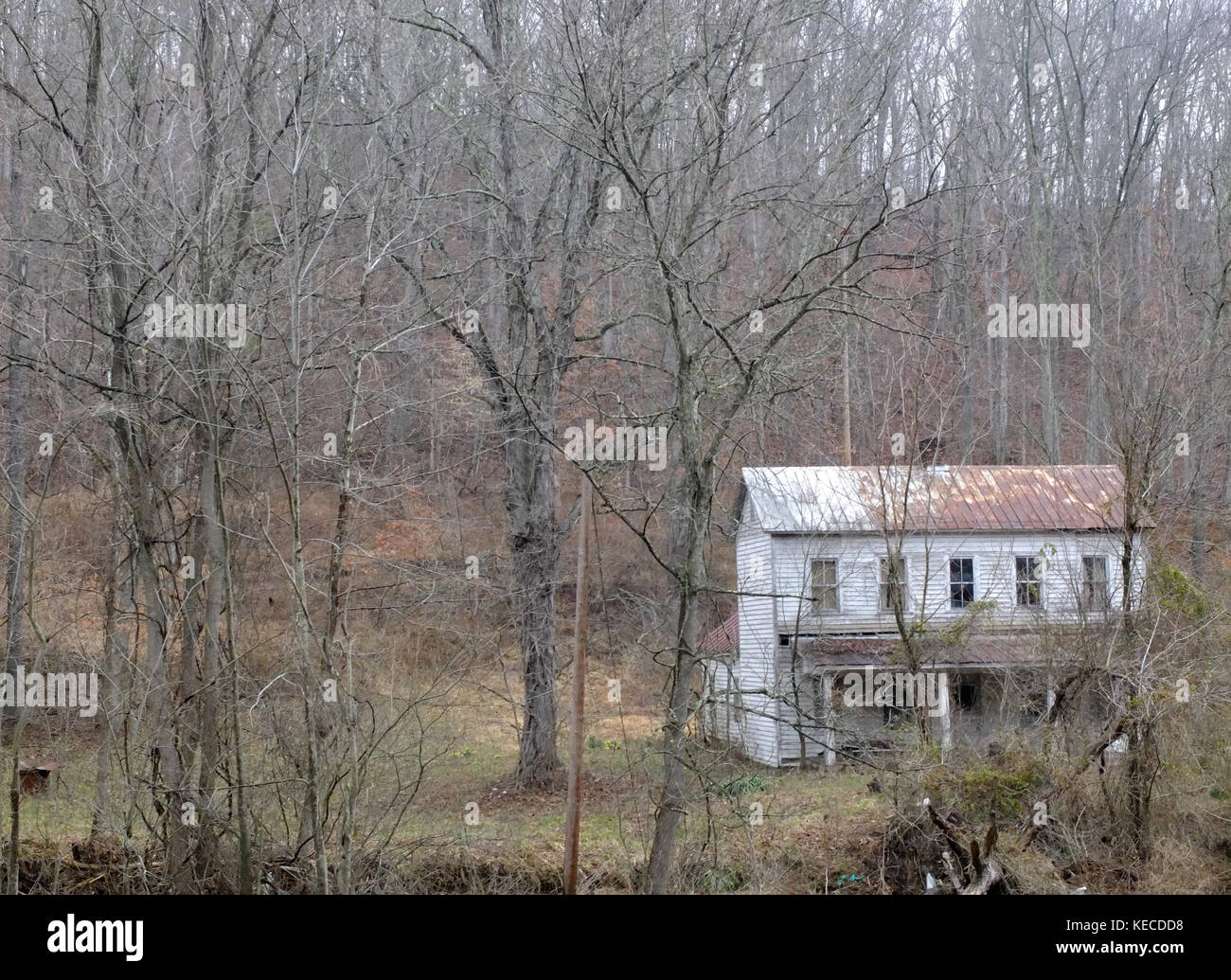 Houses left to rot in East Kentucky Stock Photo - Alamy
