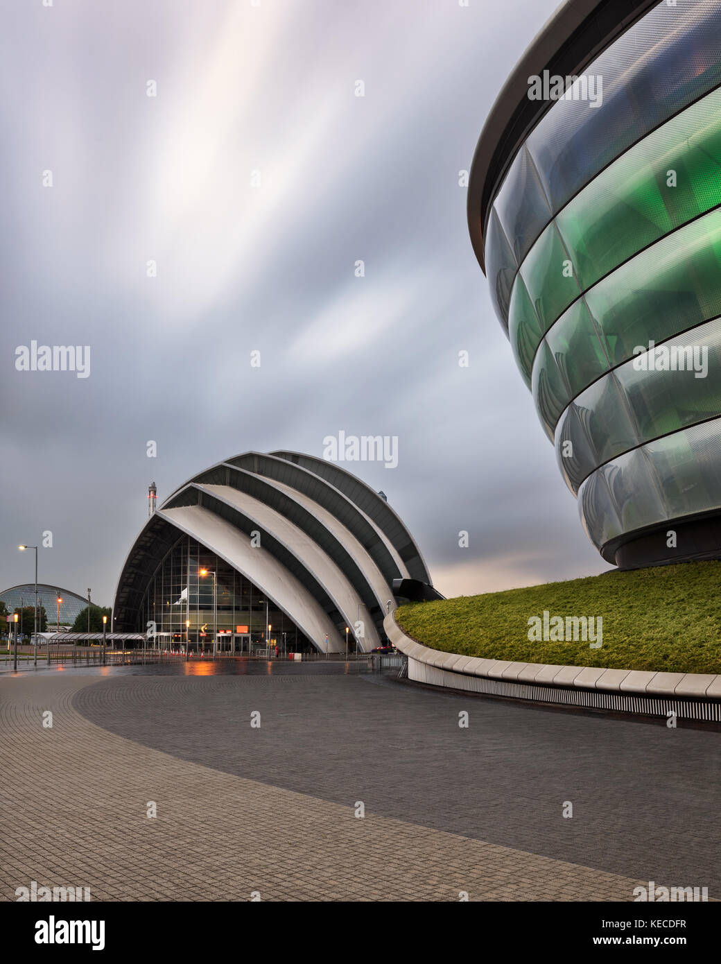 GLASGOW, UNITED KINGDOM - SEPTEMBER 10, 2017: Modern Buildings SEC ...