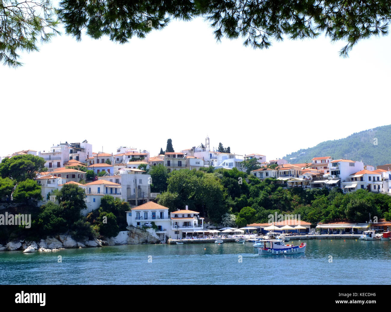 Skiathos island greece taverna hi-res stock photography and images - Alamy