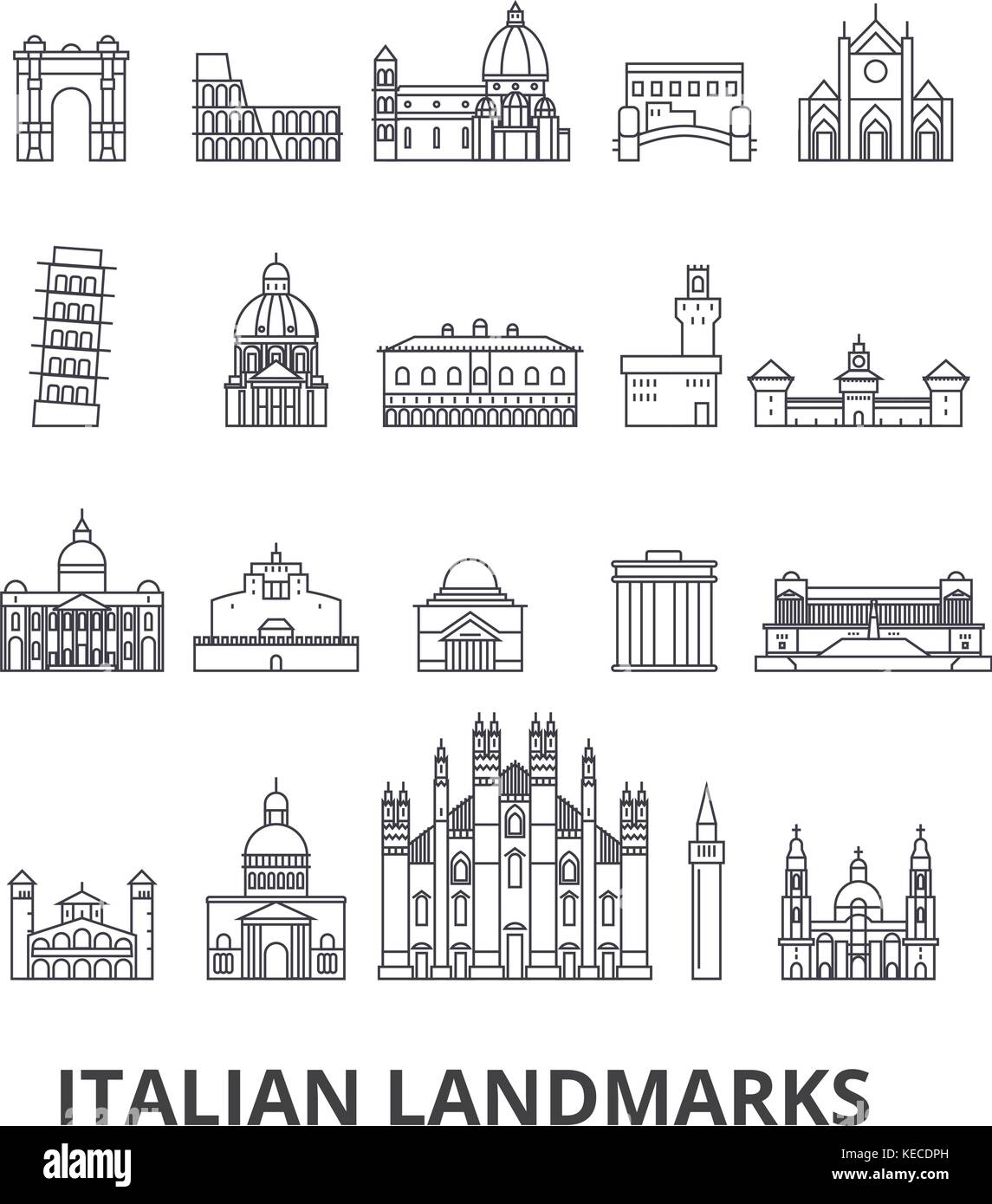 Italian landmakrs, italian, italian landscape, piza tower, cathedral ...