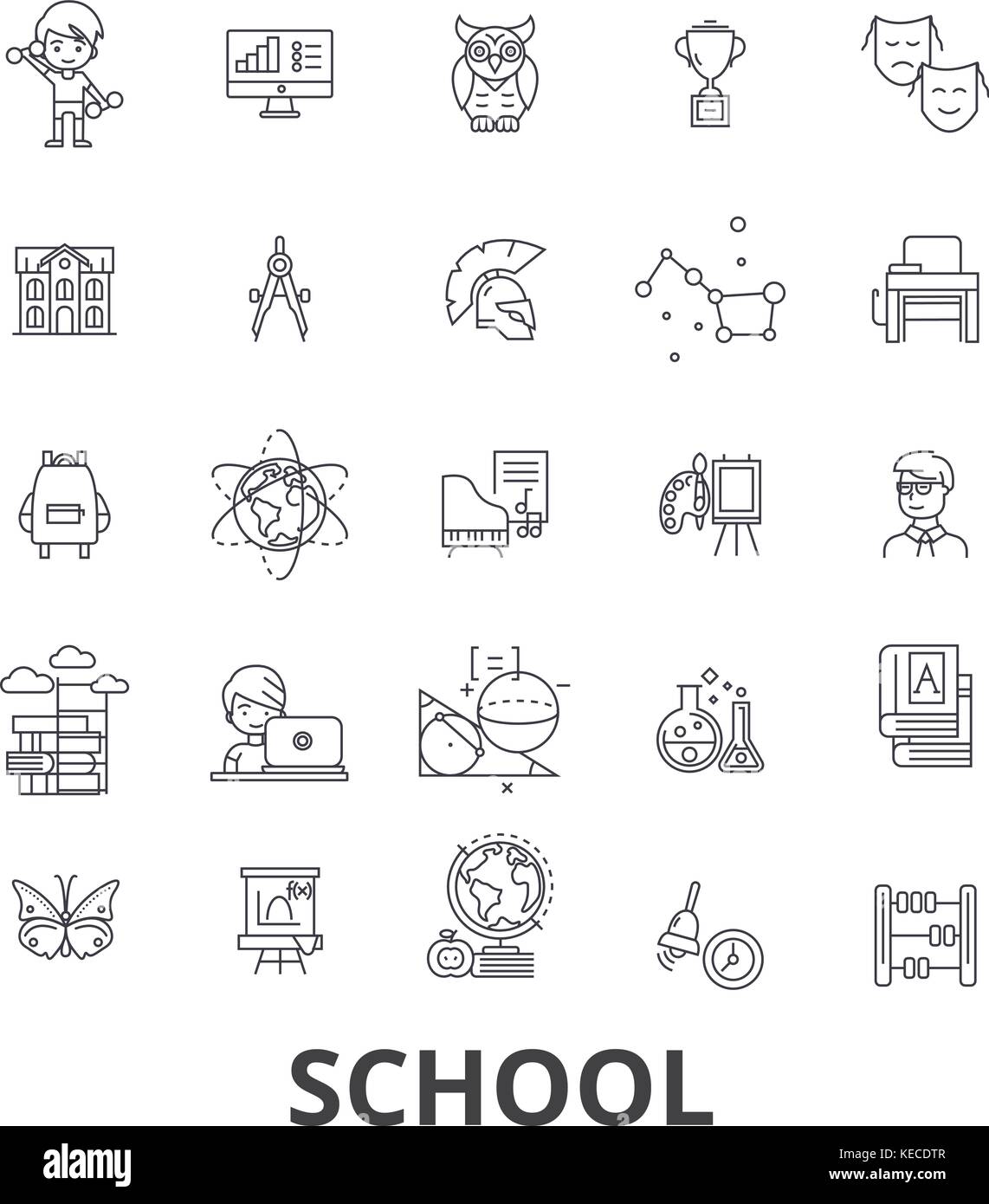 School, school building, education, classroom, pupil, school bus ...