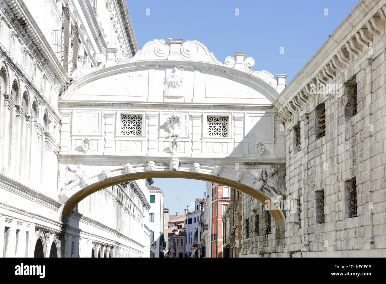 San Marco square and rialto bridge, symbol of Venice lagoon, located in ...