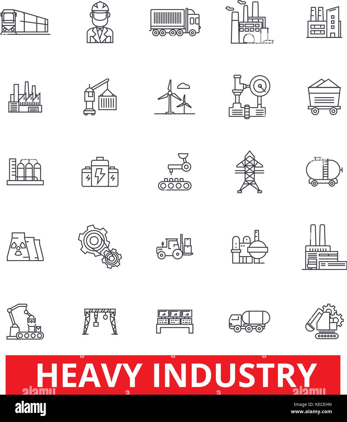 Workshop heavy machine building plant Stock Vector Images - Alamy