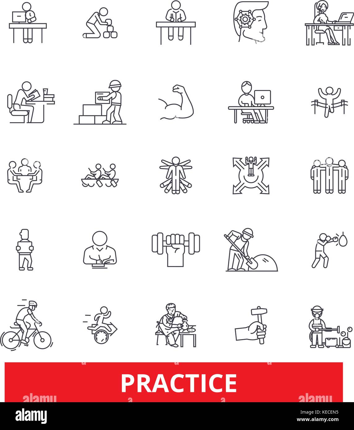 Procedure for writing words Stock Vector Images - Alamy