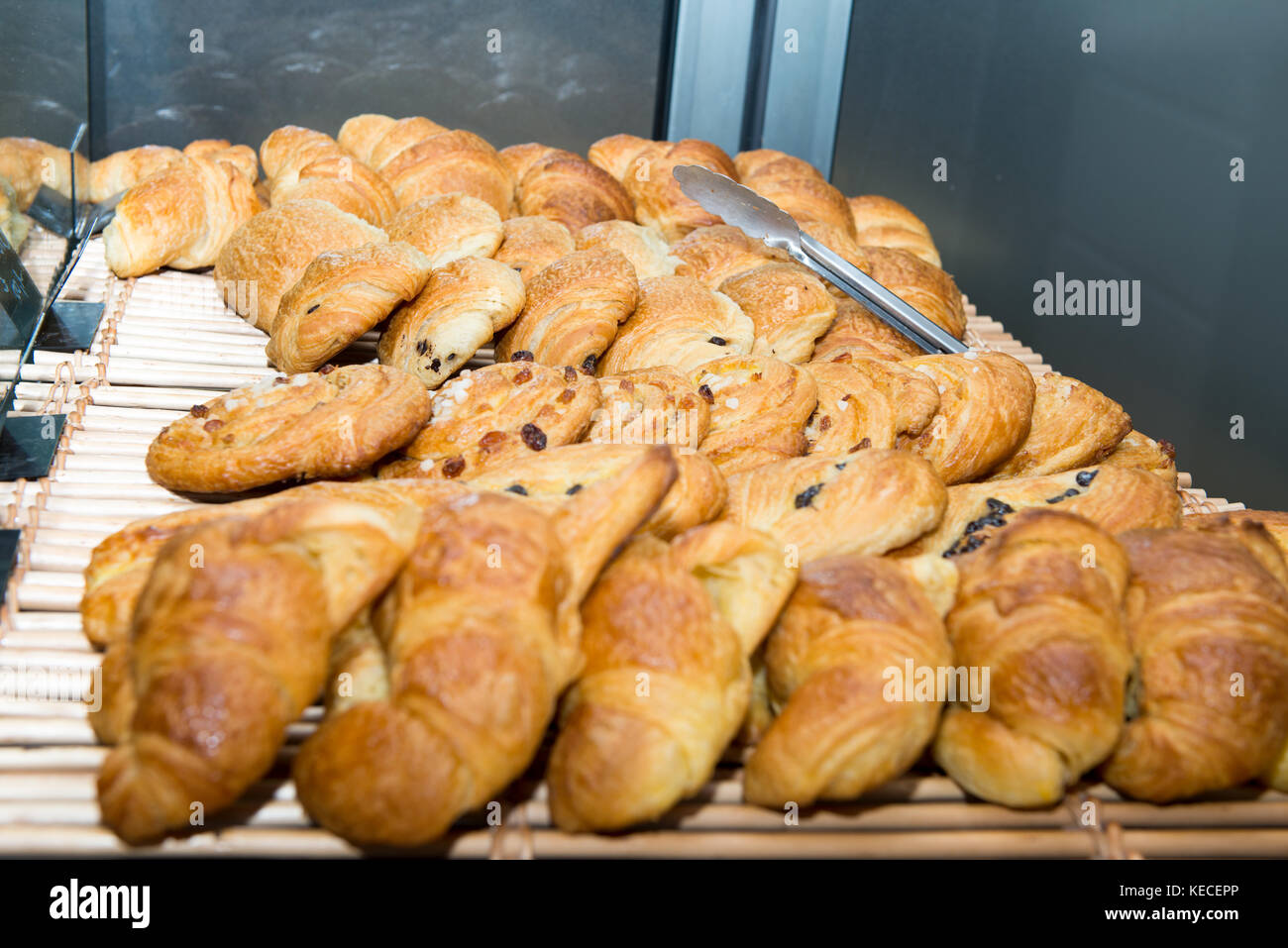 a French viennoiserie pain au chocolat and croissants Stock Photo - Alamy