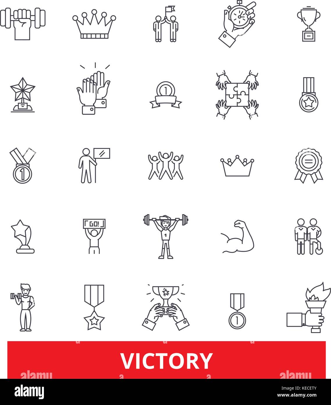 Triumph and accomplishment emblem hi-res stock photography and images ...