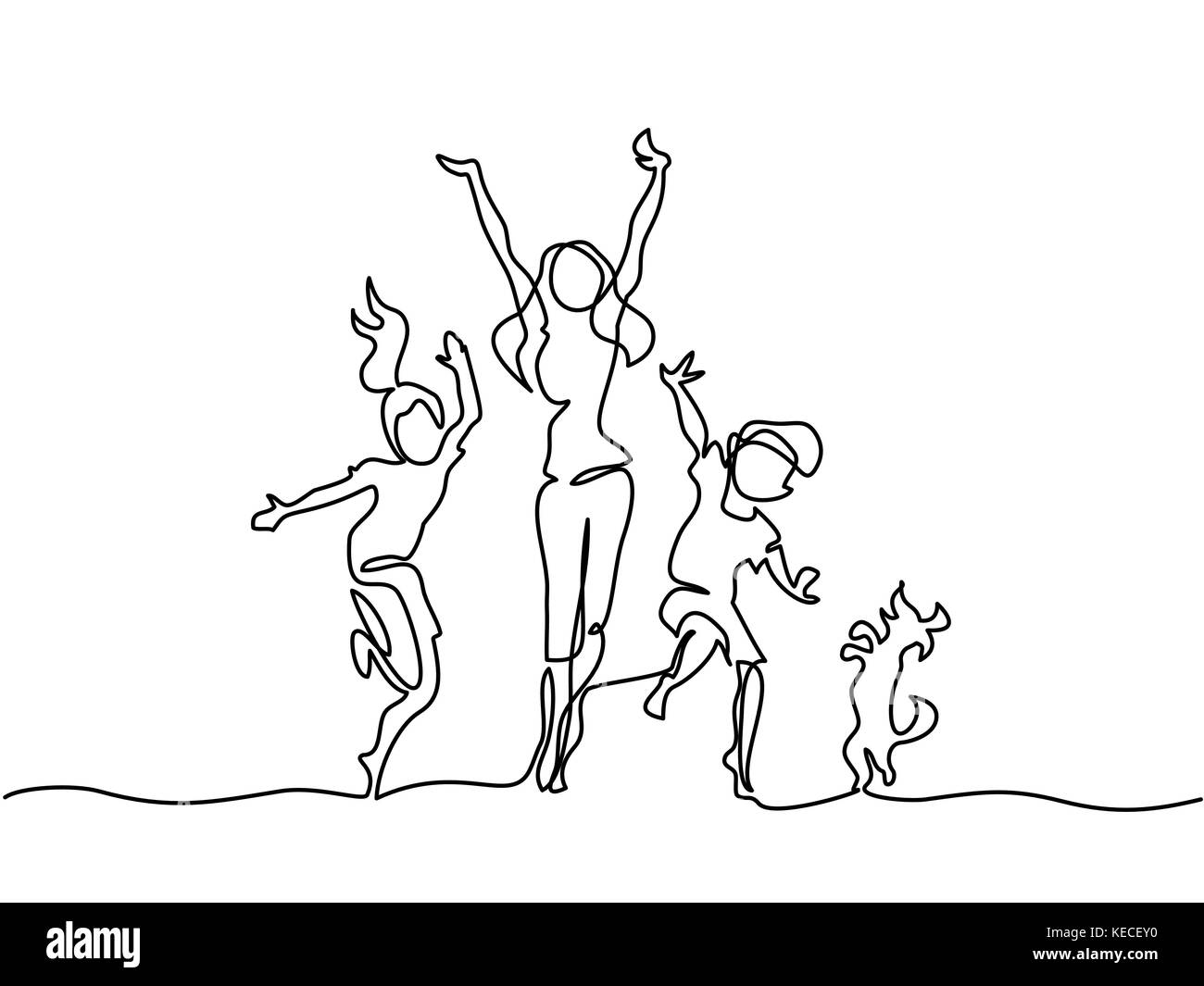 Mother and kid dancing Cut Out Stock Images & Pictures - Alamy