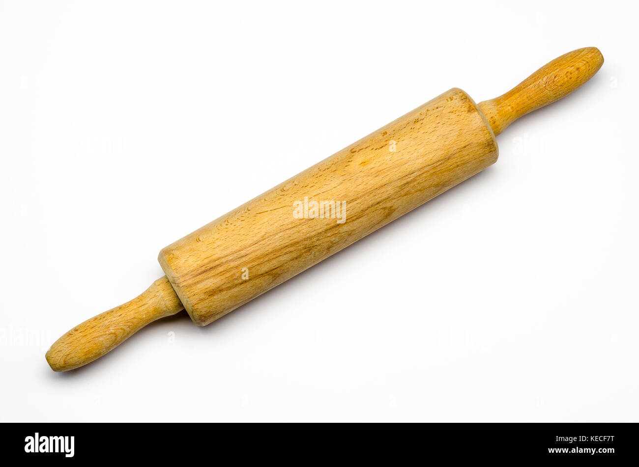 rolling pin on a white background, isolated Stock Photo - Alamy