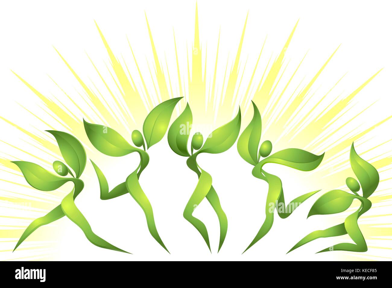 Spring dancers Stock Vector Images - Alamy