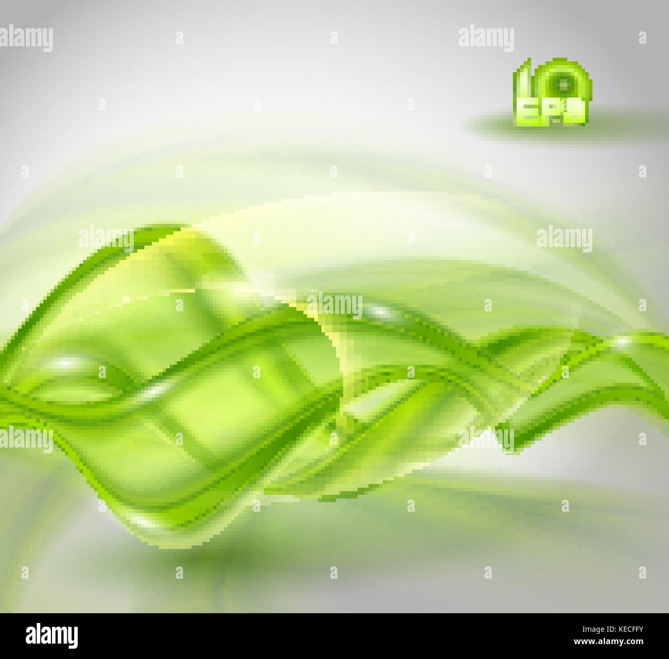 Abstract green waving background Stock Vector Image & Art - Alamy