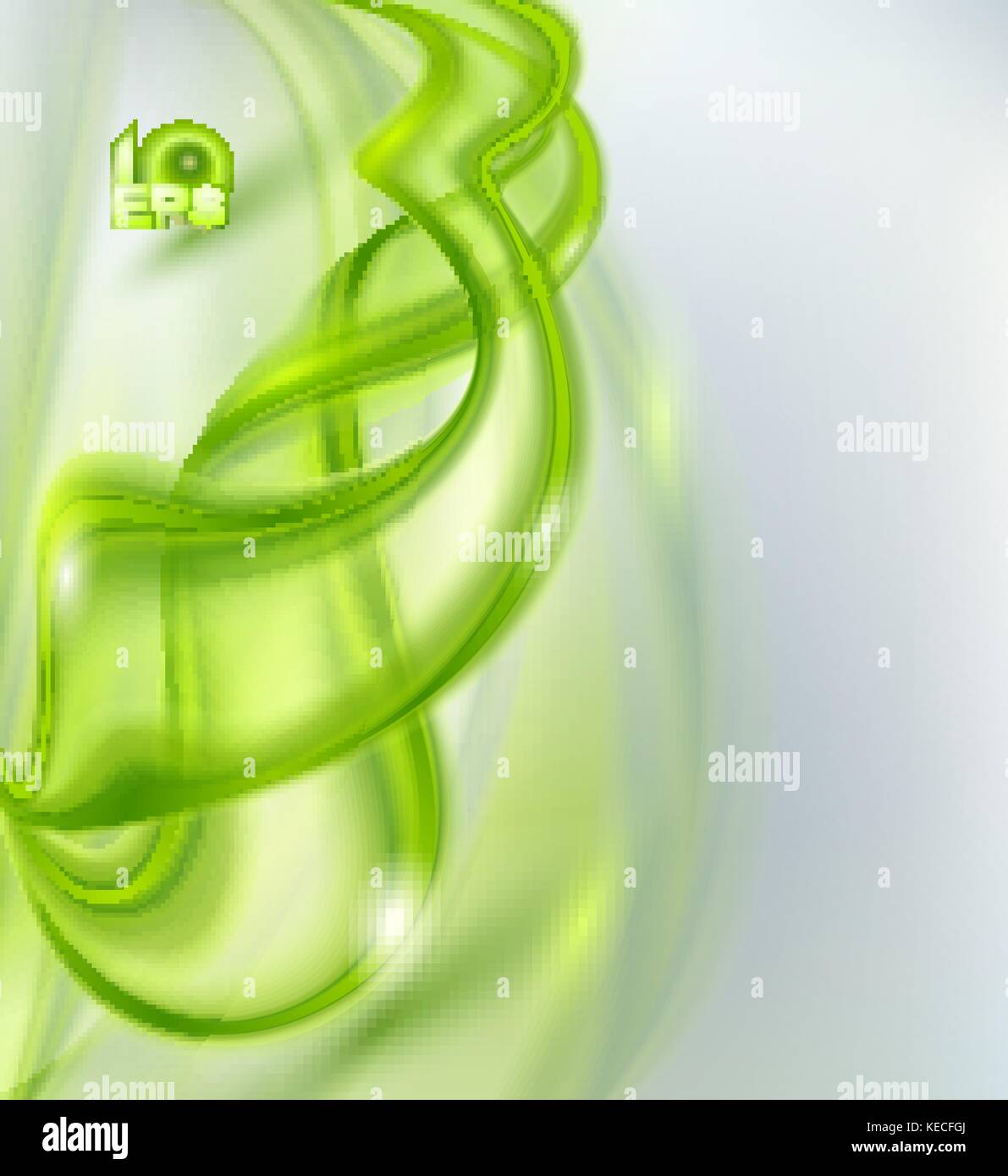 Abstract green waving background Stock Vector Image & Art - Alamy