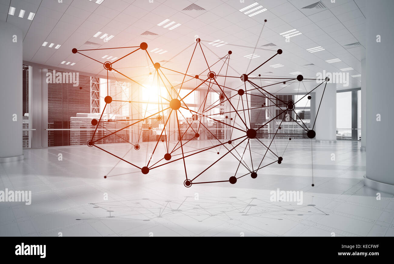 Networking and wireless connection as concept for effective modern ...