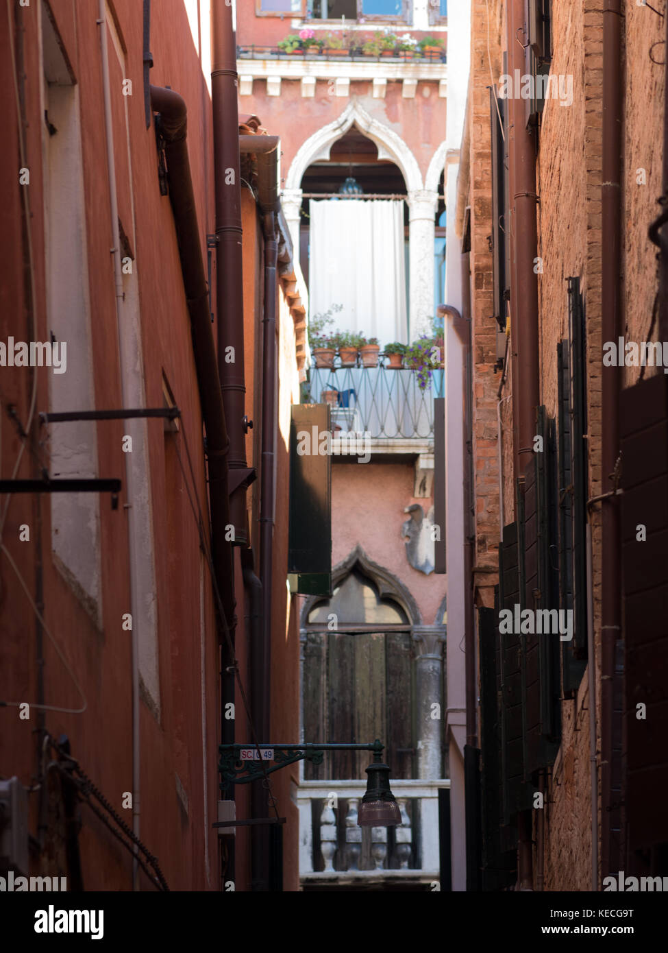 Italian Gothic window with wooden shutters Stock Photo - Alamy