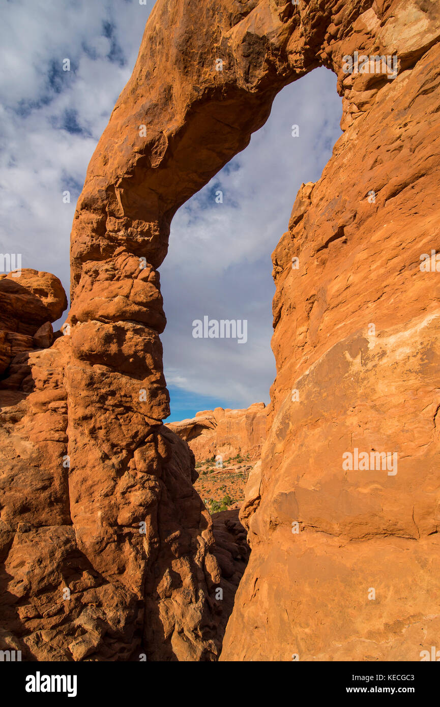 Turret arch in the Arches National Park, Utah, USA Stock Photo - Alamy