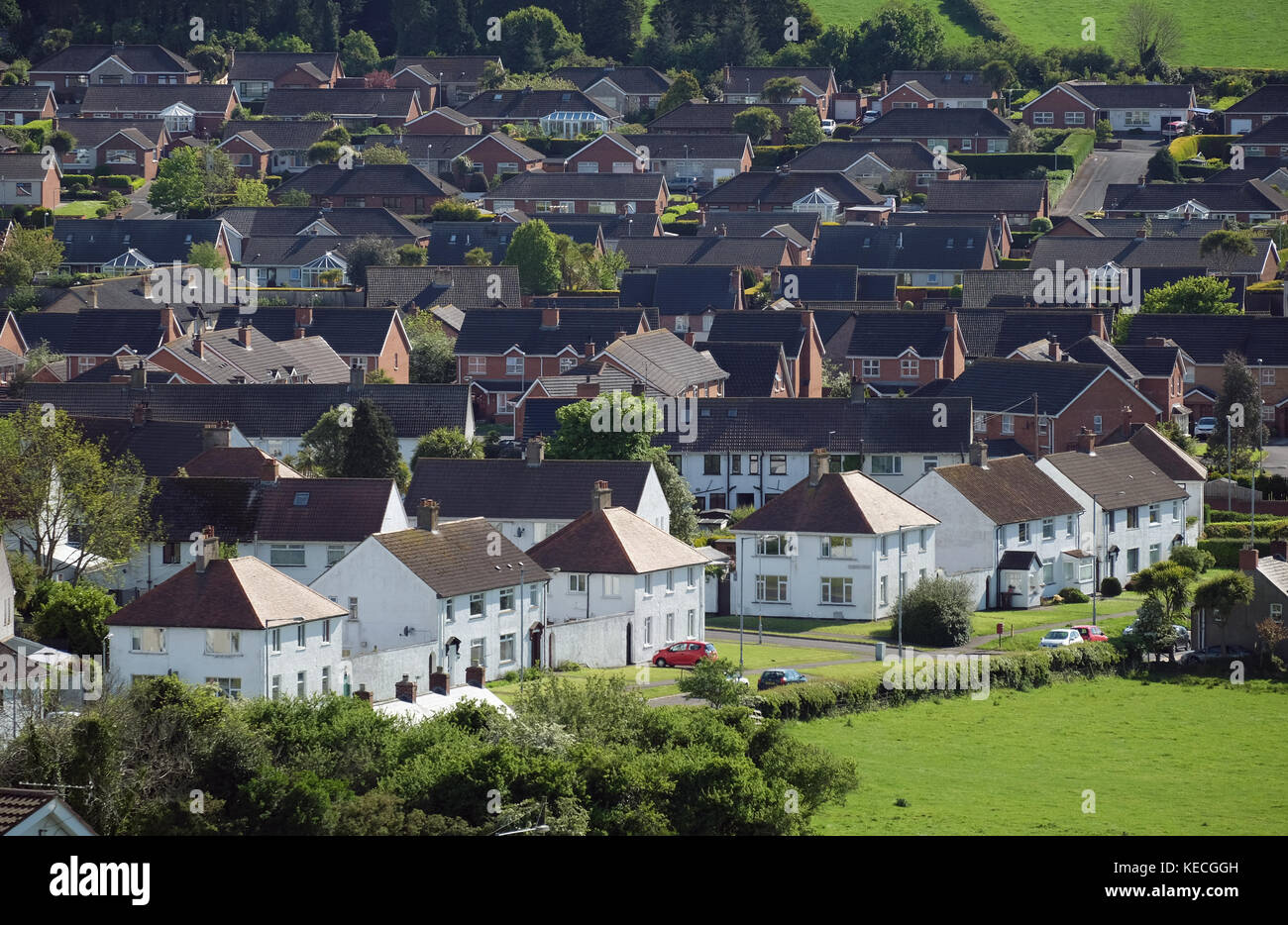 Garden Village, Whitehead, County Antrim, Northern Ireland Stock Photo ...
