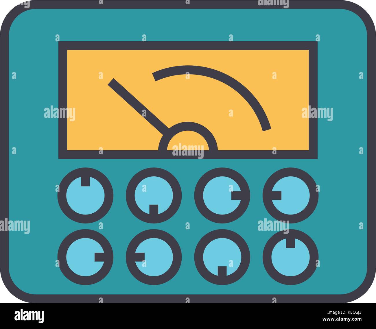 Measurable indicators, gauge flat line illustration, concept vector ... Measurable indicators, gauge flat line illustration, concept vector ...