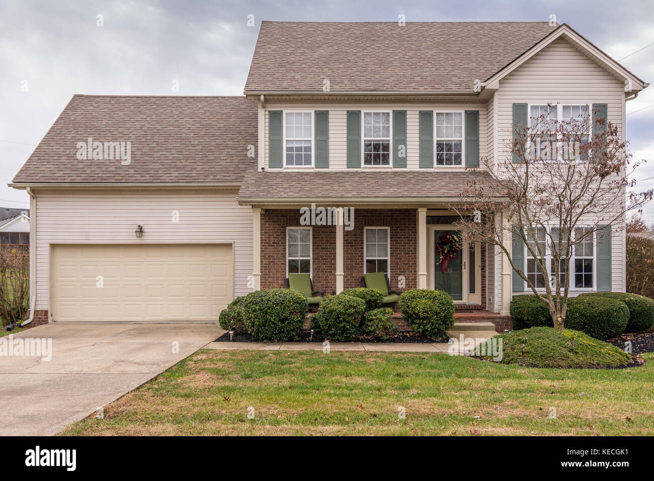 Middle class American home in Kentucky USA Stock Photo - Alamy