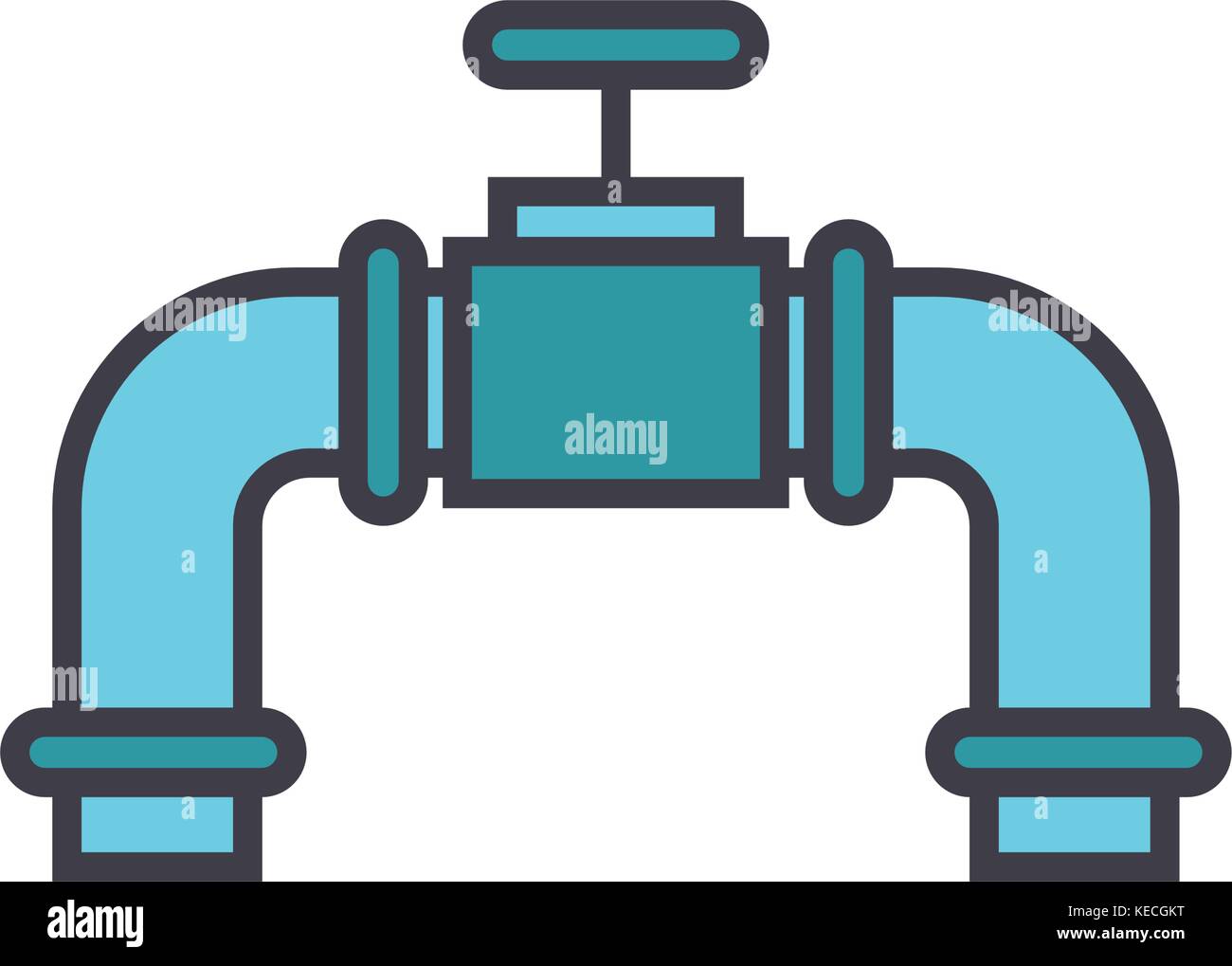 Natural gas piping Stock Vector Images - Alamy