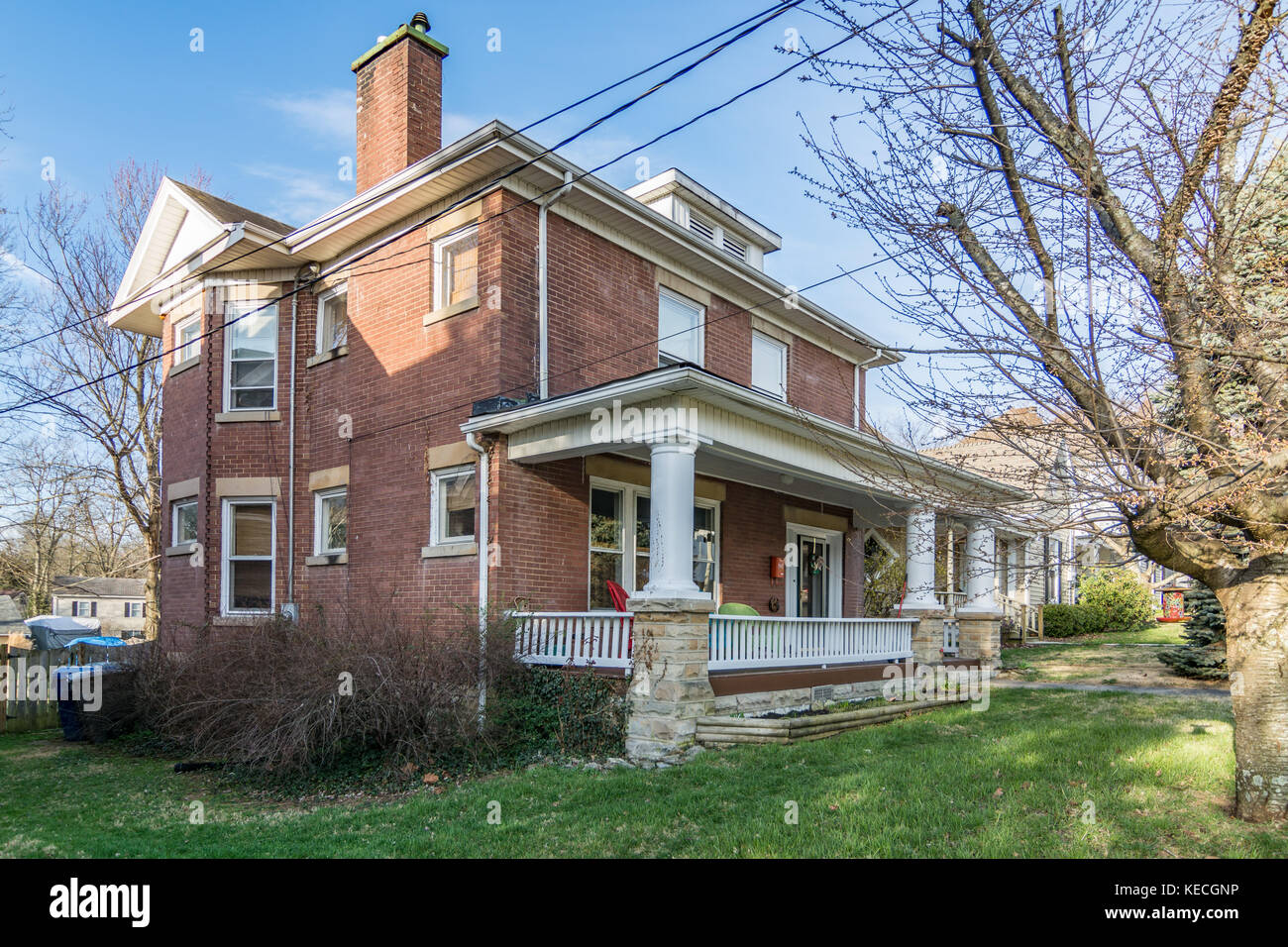 Middle class American home in Kentucky USA Stock Photo - Alamy
