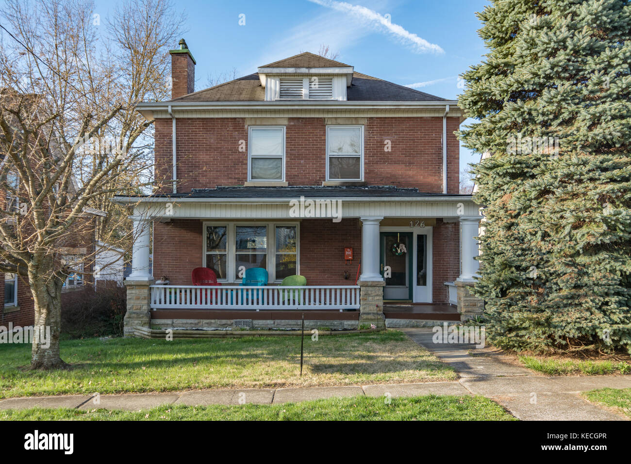 Middle class American home in Kentucky USA Stock Photo - Alamy