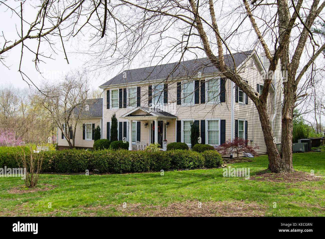 Middle class American home in Kentucky USA Stock Photo - Alamy