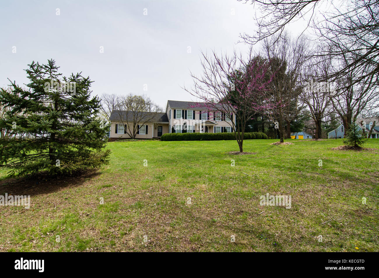 Middle class American home in Kentucky USA Stock Photo - Alamy