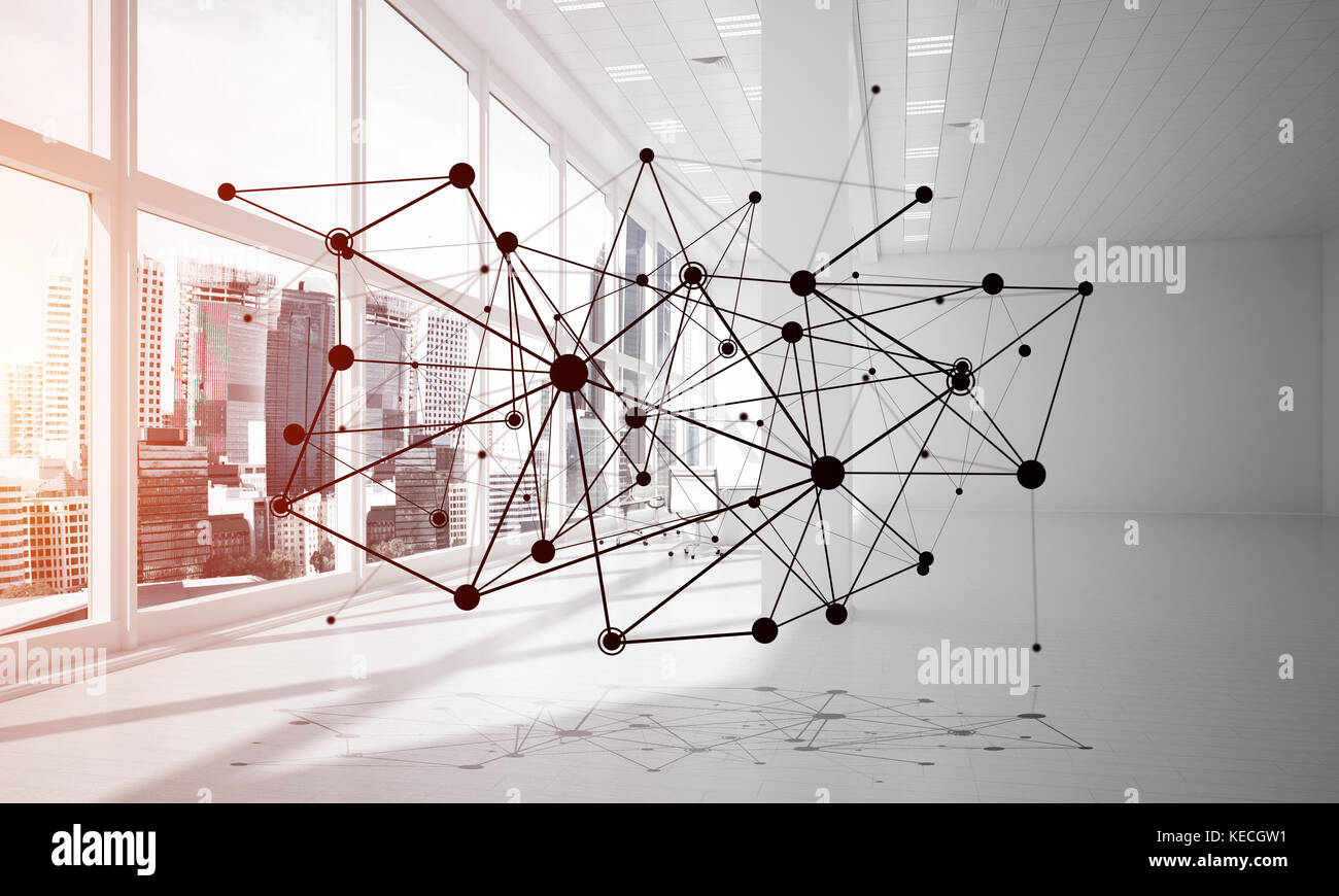 Networking and wireless connection as concept for effective modern ...