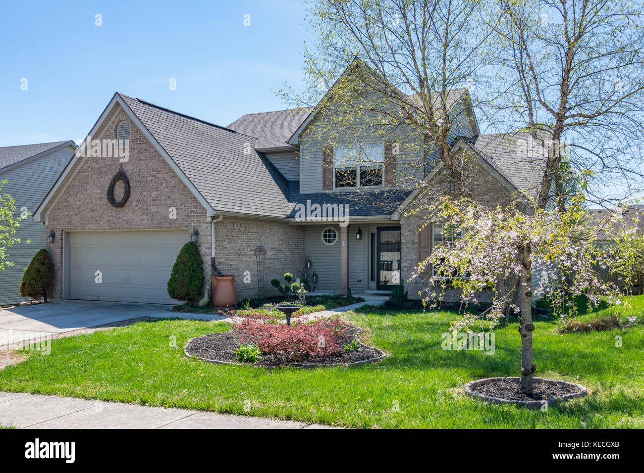 Middle class American home in Kentucky USA Stock Photo - Alamy
