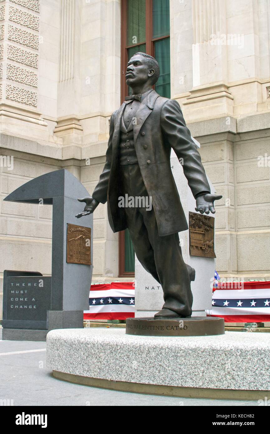 Octavius catto statue hi-res stock photography and images - Alamy