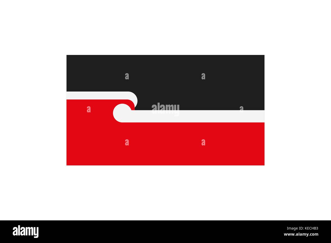 Vector illustration of the national flag of Maori that is also known as ...