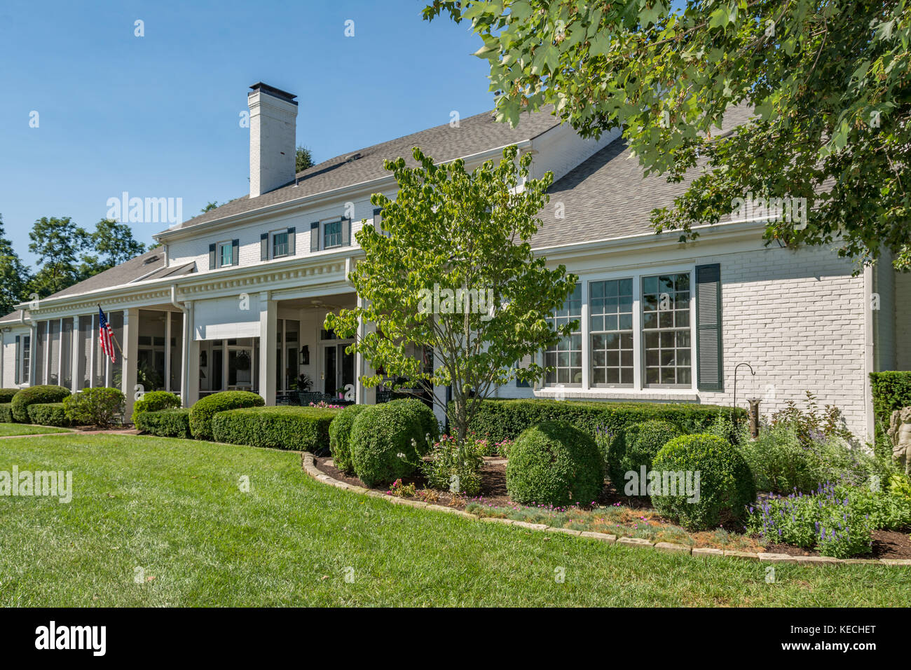 Middle class American home in Kentucky USA Stock Photo - Alamy