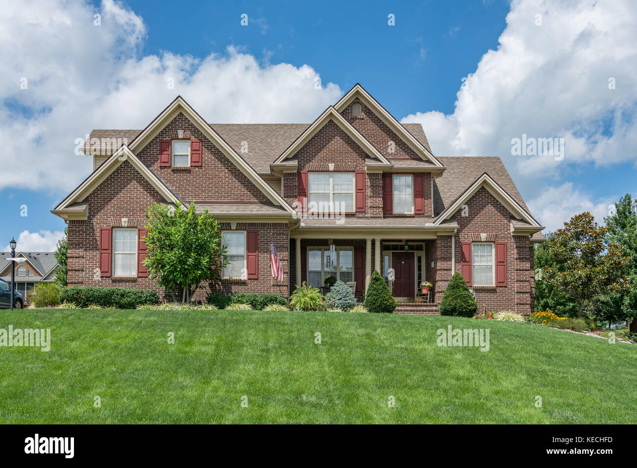 Middle class American home in Kentucky USA Stock Photo - Alamy