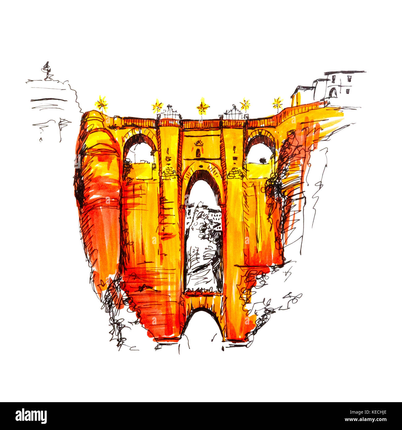 Puente Nuevo, New Bridge, in Ronda, Spain Stock Photo - Alamy