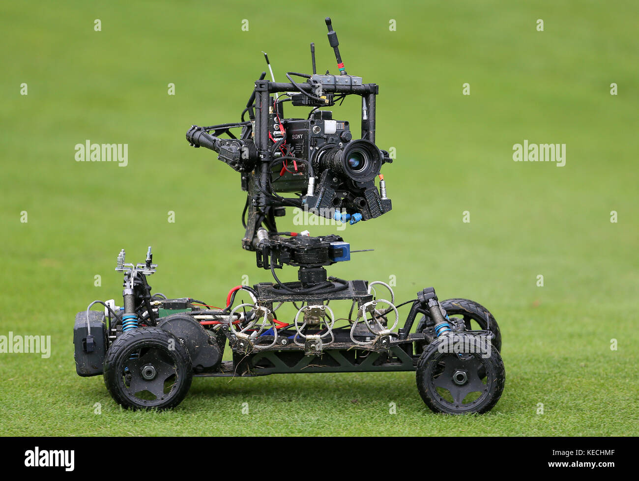 A remote controlled camera on the course Stock Photo - Alamy