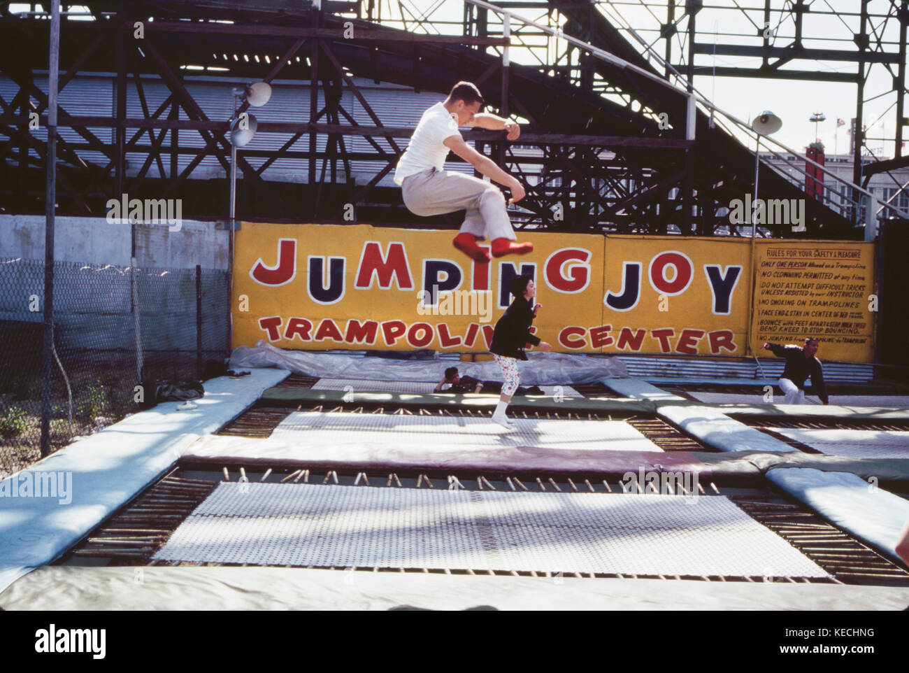 1960s trampoline hi-res stock photography and images - Alamy