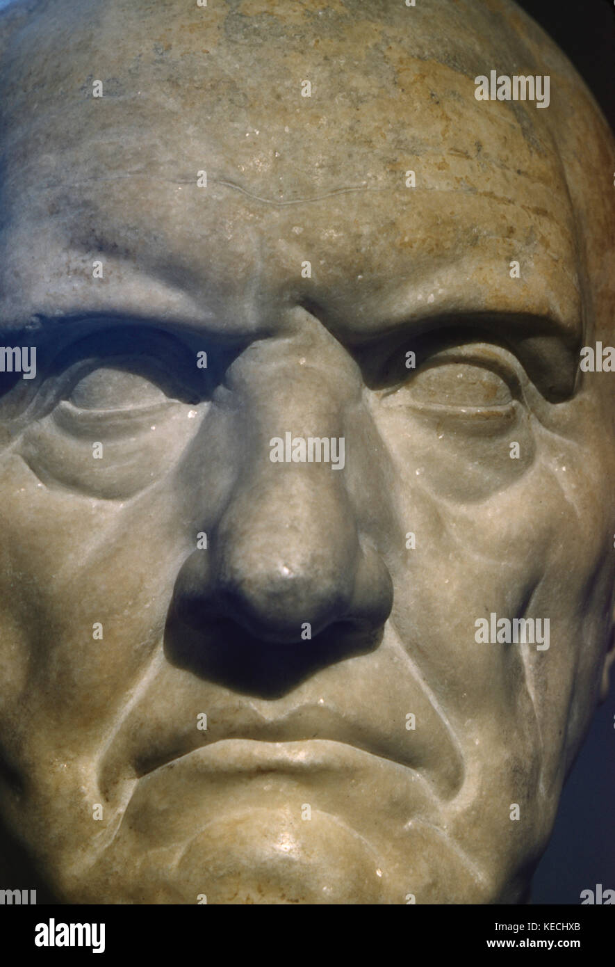 Marble Bust of Roman Man, Close-Up, Metropolitan Museum of Art, New ...