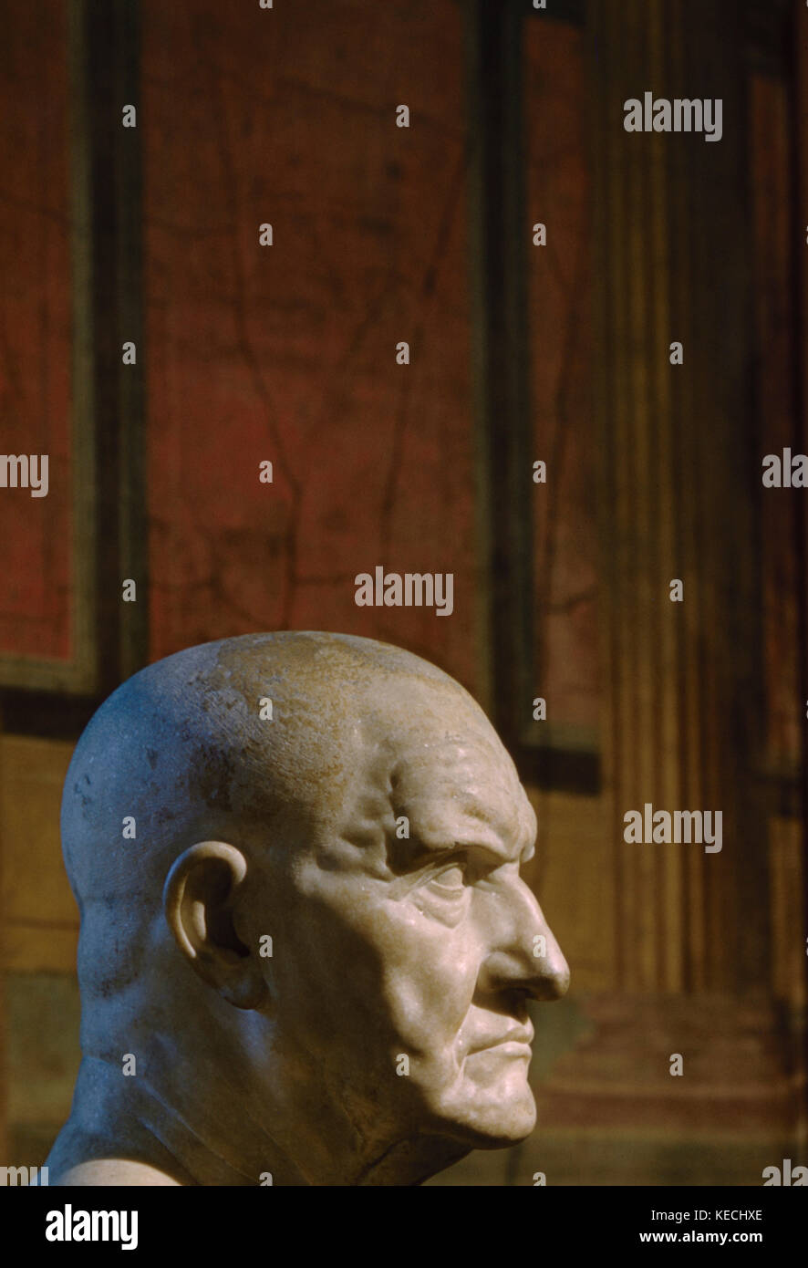 Man With Portrait Busts Of His Ancestors