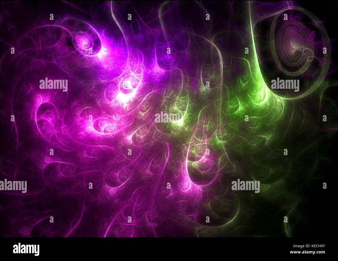 Chaotic swirling currents of air inside an alien weather system Stock ...