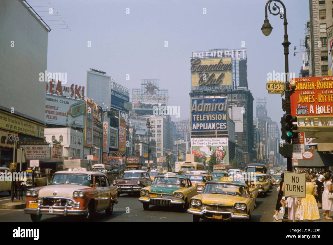 Street Scene, Times Square, New York City, New York, USA, July 1961 ...
