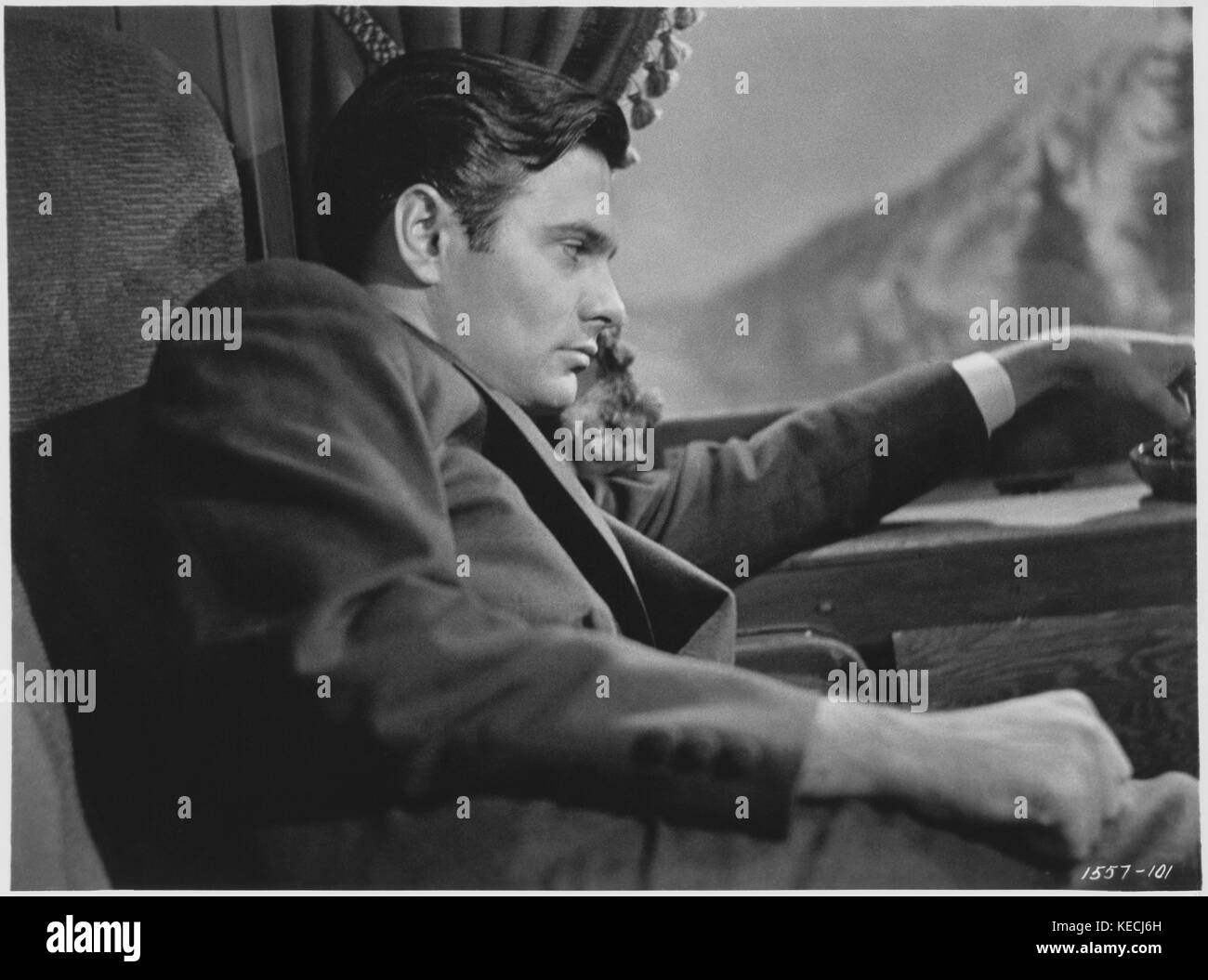 Louis Jourdan, on-set of the Film, "Letter from an Unknown Woman ...